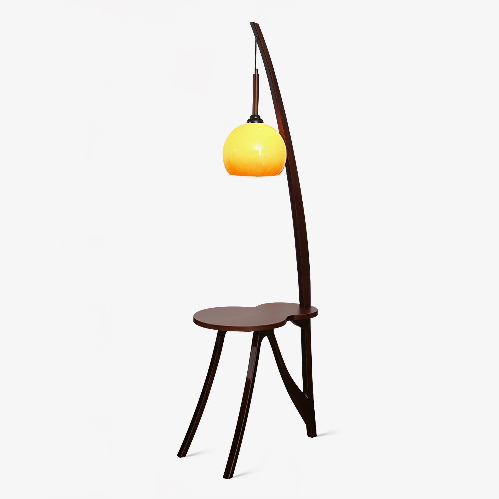 Arc Wood Hanging Floor Lamp – CEENLI