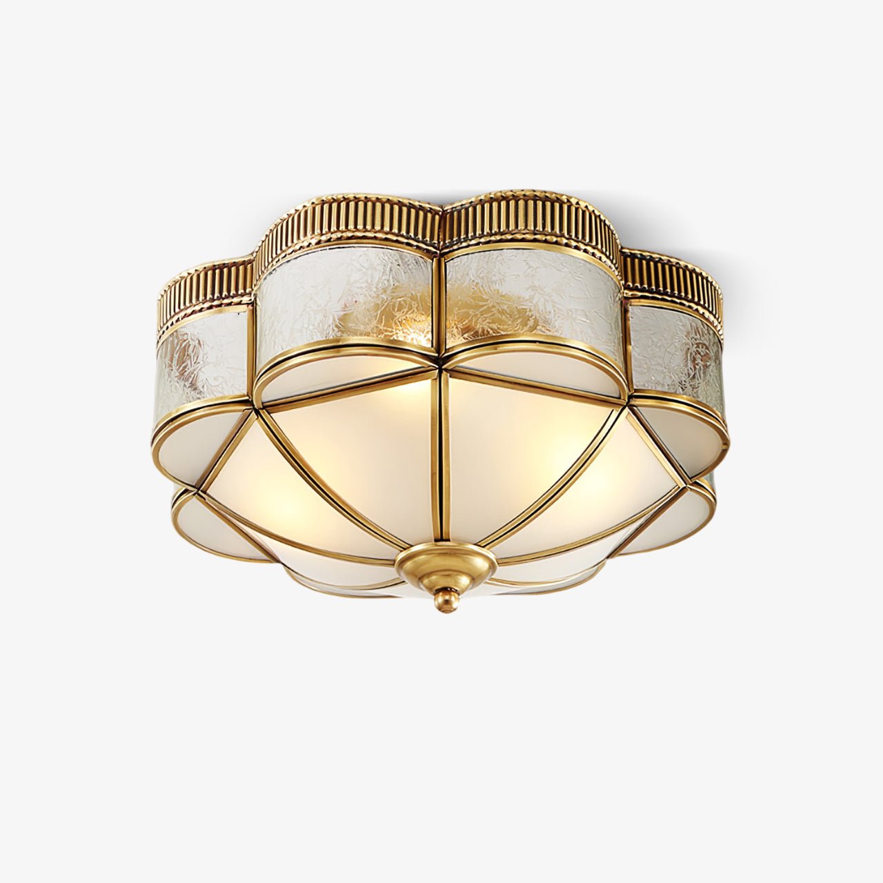 Brass Domed Flush Ceiling Lamp – CEENLI